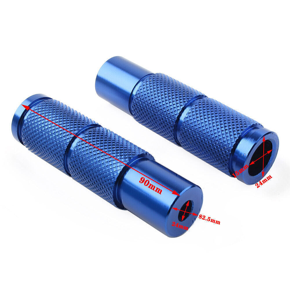 CNC Universal Motorcycle Bike Foot Pegs Footpegs Rear Set Pedals Racing ...