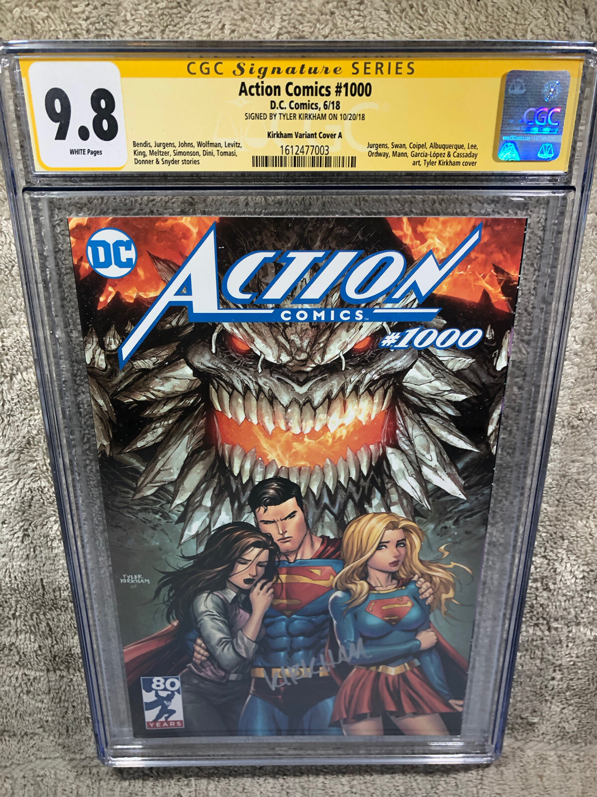 Superman Action Comics 1000 CGC SS 9.8 Kirkham Variant 6/18 | eBay