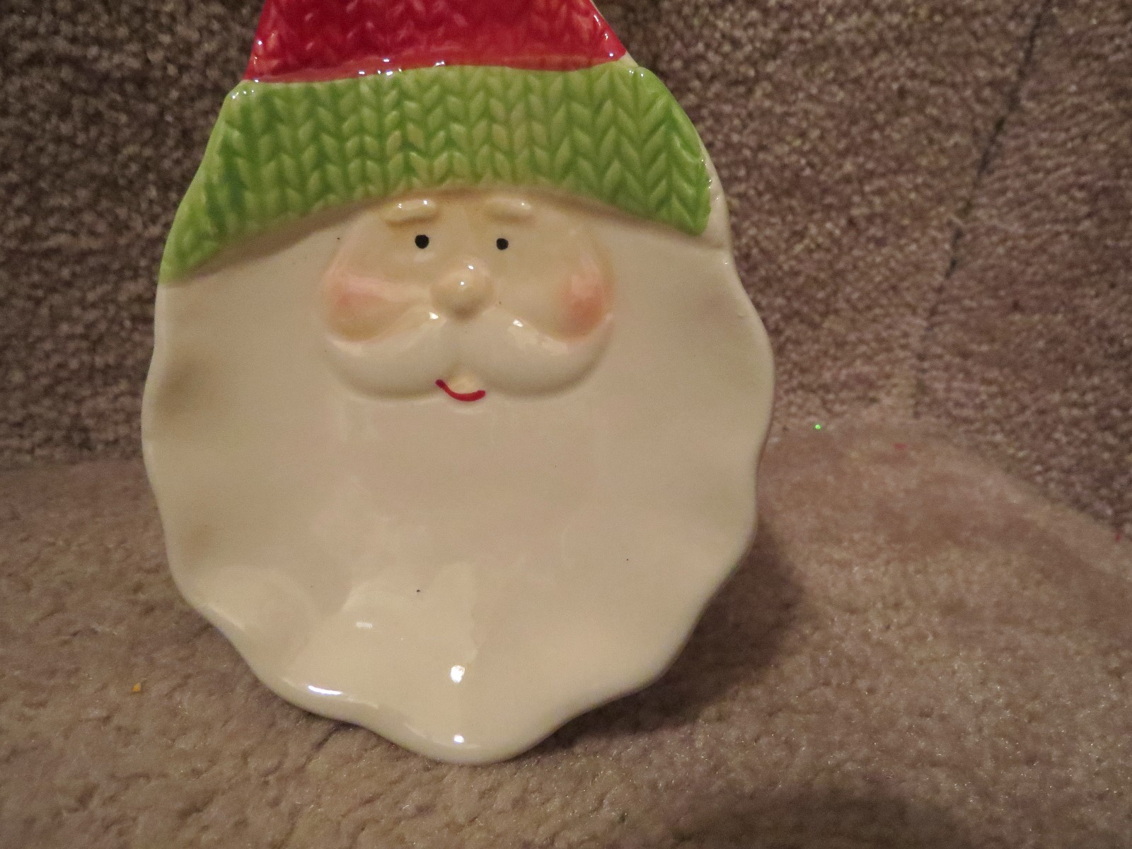 Ceramic Santa Spoon Rest | eBay