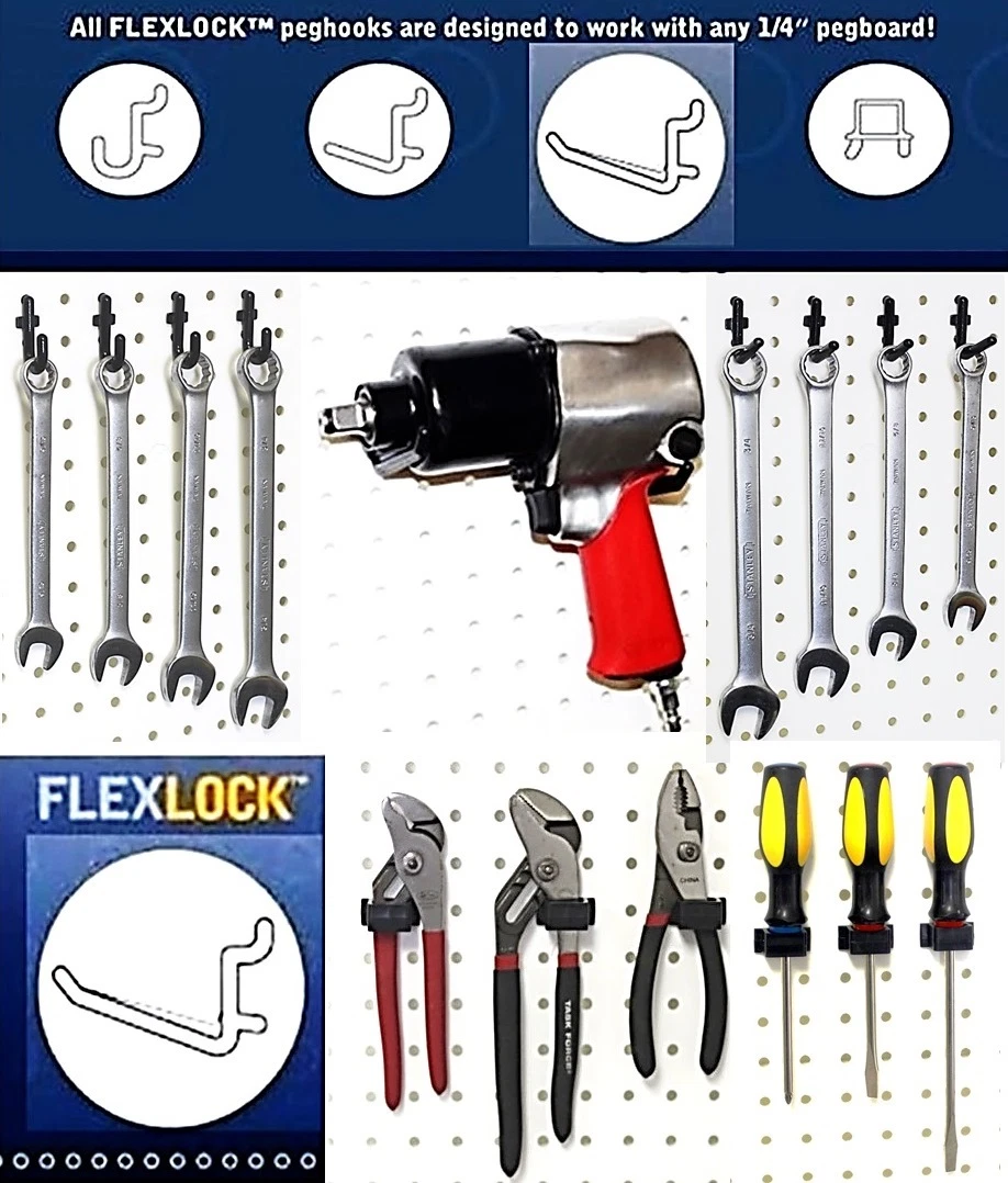 Plastic Pegboard Locks