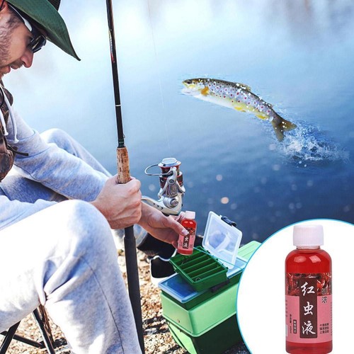 Red Worm Concentrate Liquid Fishing Bait Additive for More Effective ...