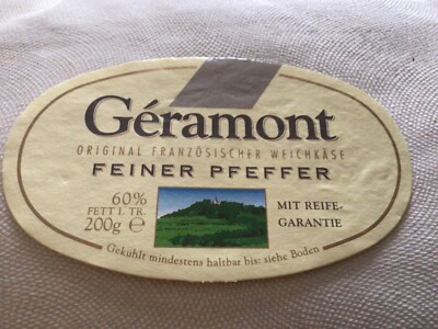 Etiquette Fromage Geramont 2 | eBay