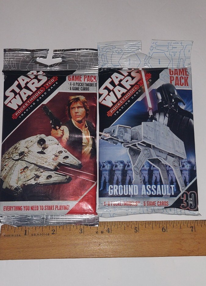 Star Wars Pocketmodel TCG Trading Card Game Lot Of 2 Sealed Game Packs ...