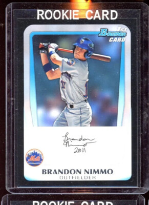 2011 BOWMAN DRAFT BLACK BRANDON NIMMO #BDPP63 RC ROOKIE CARD METS QTY ...