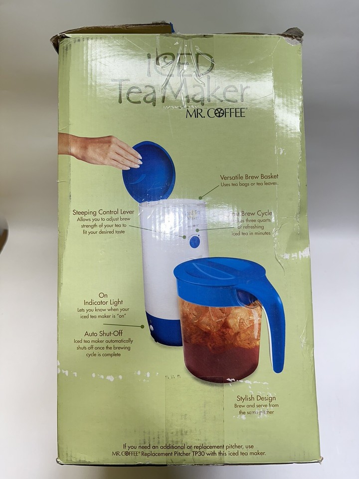 NEW IN BOX!! Mr Coffee Iced Tea Maker 3 Quart, w/ Extra Pitcher! TM30P ...