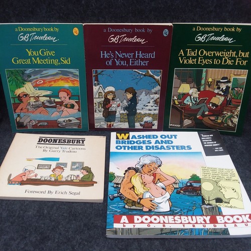 Doonesbury Cartoon Books Lot of 5 Vintage Comic Strips G.B. Trudeau | eBay