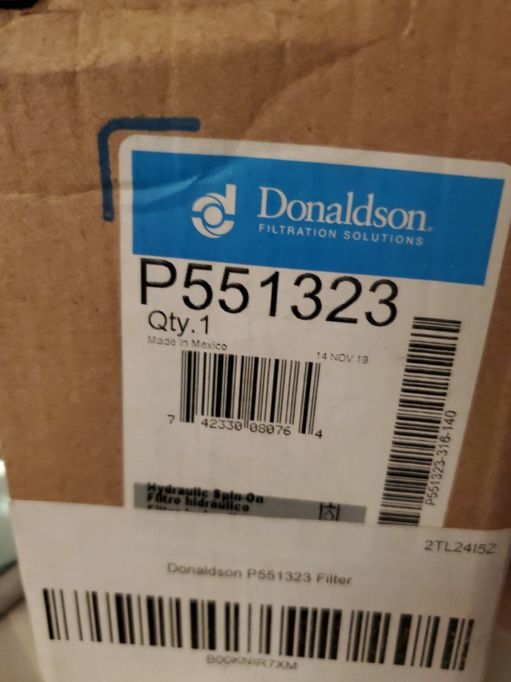 Qty 1 Donaldson Spin-On Hydraulic Filter P551323 | eBay