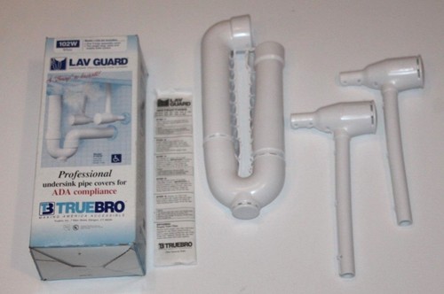 TRUEBRO LAV GUARD 102W FLEXIBLE UNDERSINK PIPING COVERS ADA COMPLIANCE ...