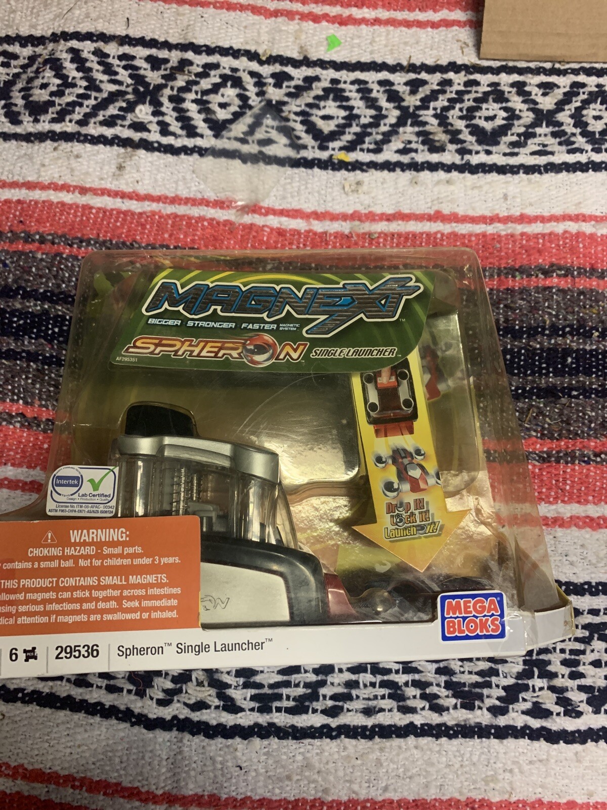 MEGA BLOKS MAGNEXT 2008 SPHERON SINGLE CAR LAUNCHER #29536 RED CAR | eBay