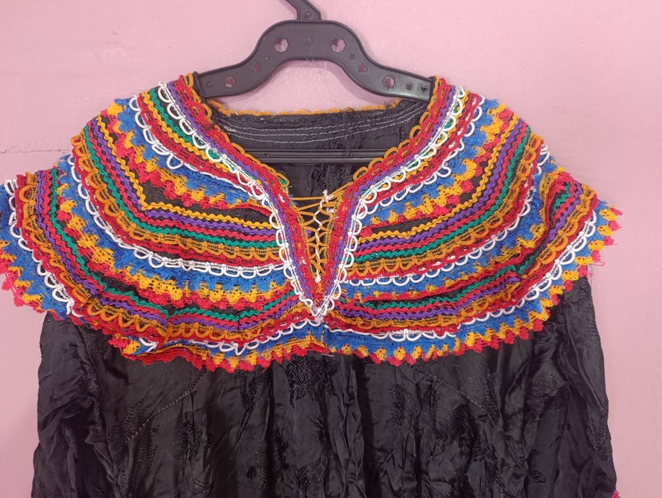 Vintage Kabyle Berber Robe – Hand Embroidered Amazigh Dress – Algeria ...
