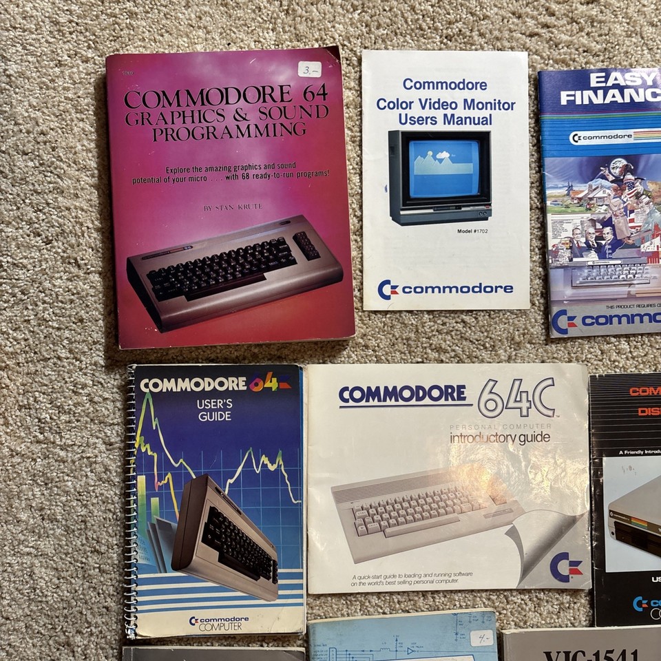 Commodore 64 C64 Manual Book Lot | eBay