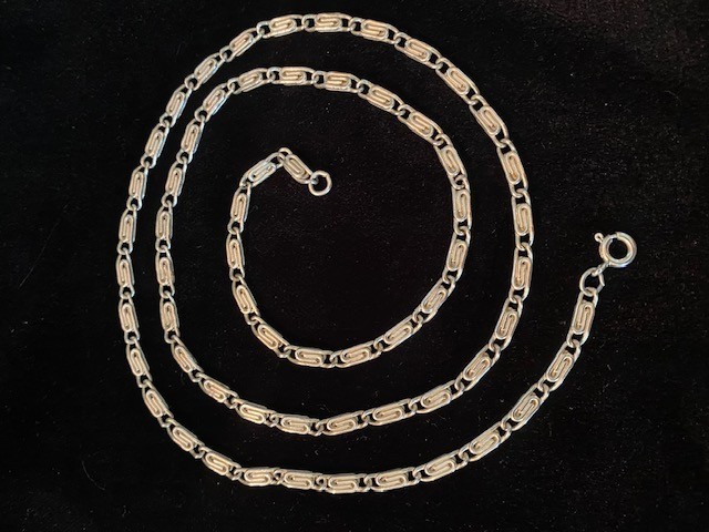 925 Sterling Silver Snail Link Chain Necklace 18.2 Grams Unisex Unique ...