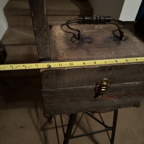 Early Vintage Lake Poygan Gunner's Shell Duck Hunting Wood Box Folk Art ...