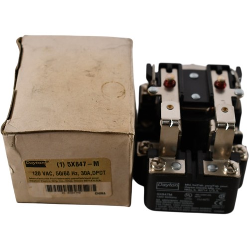 NEW Dayton 5X847-M Power Relay | 120VAC Coil | 40A DPDT | 8 Pin | eBay