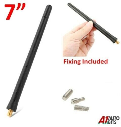 Short Stubby Black Car Aerial Bee Sting Mast Antenna Roof Radio Arial 7 ...