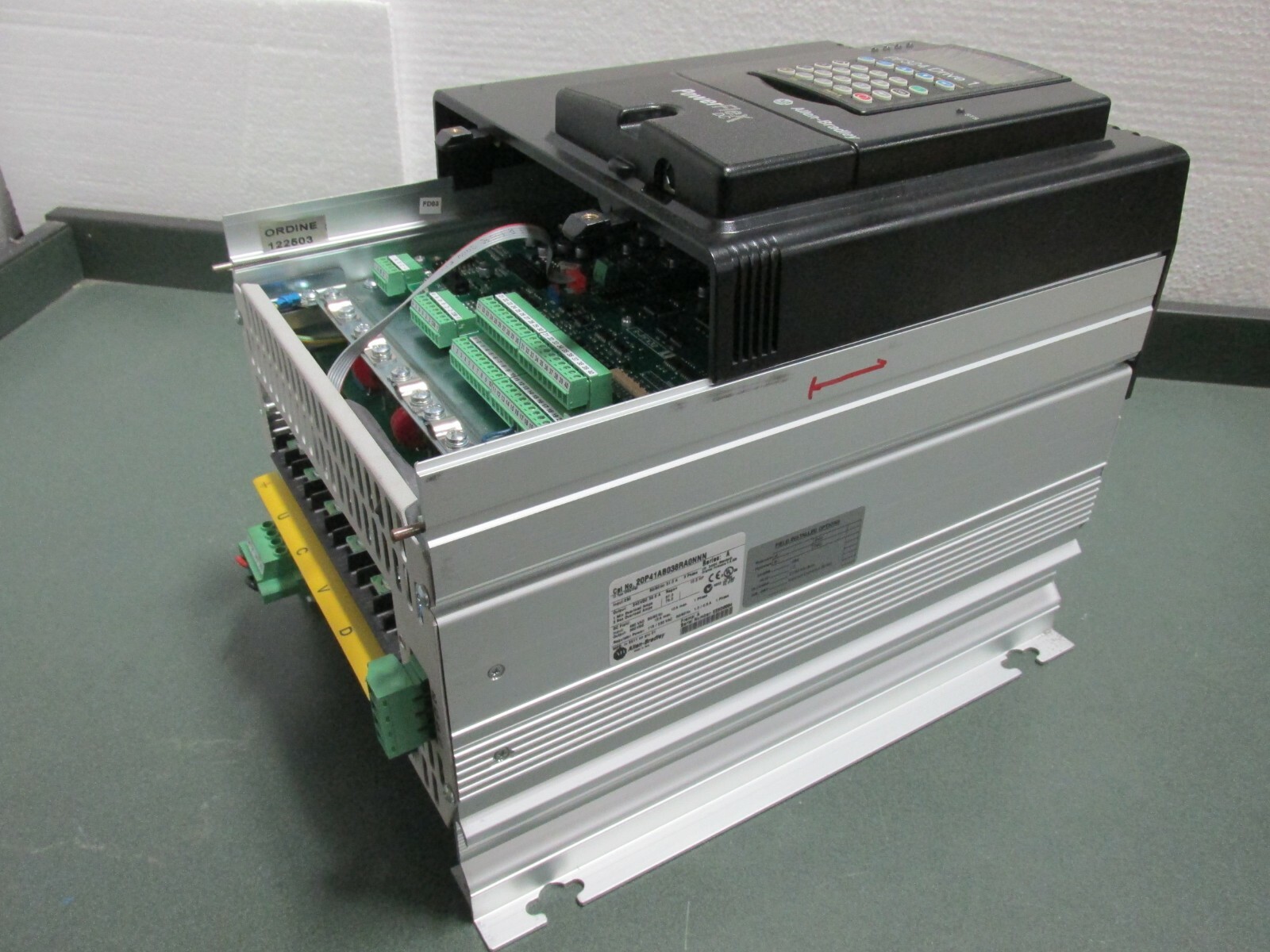 10.0HP PowerFlex DC Allen-Bradley 20P41AB038RA0NNN Series A I/O:24VDC ...