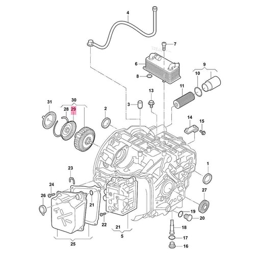 0DE DQ380 VW Audi DSG Gearbox Clutch Pack Front Oil Seal Cover OE ...
