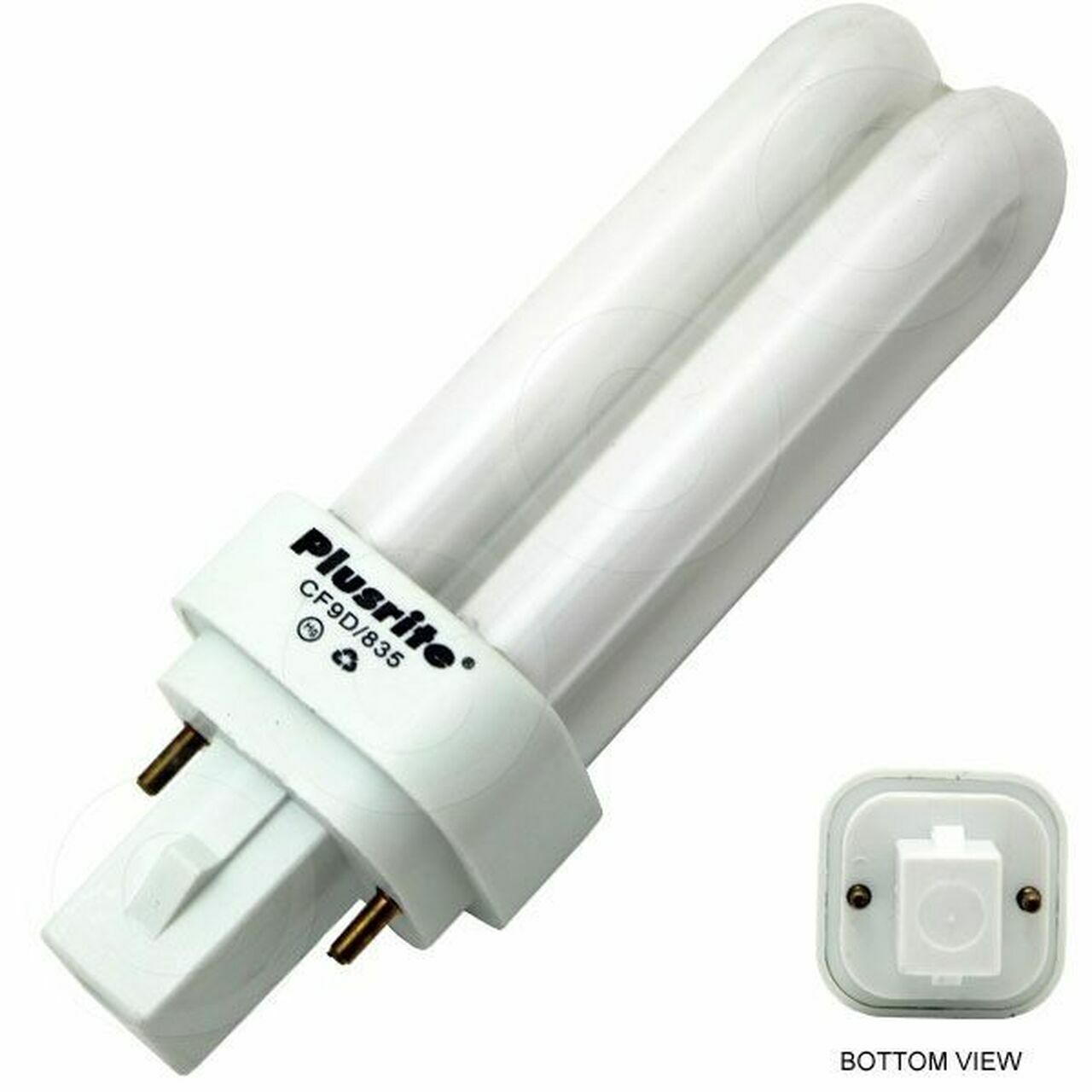 New Lot of (25) PL9W/2U/2P/835 Compact CFL Bulb 9 Watt 3500K G23 2 Pin ...