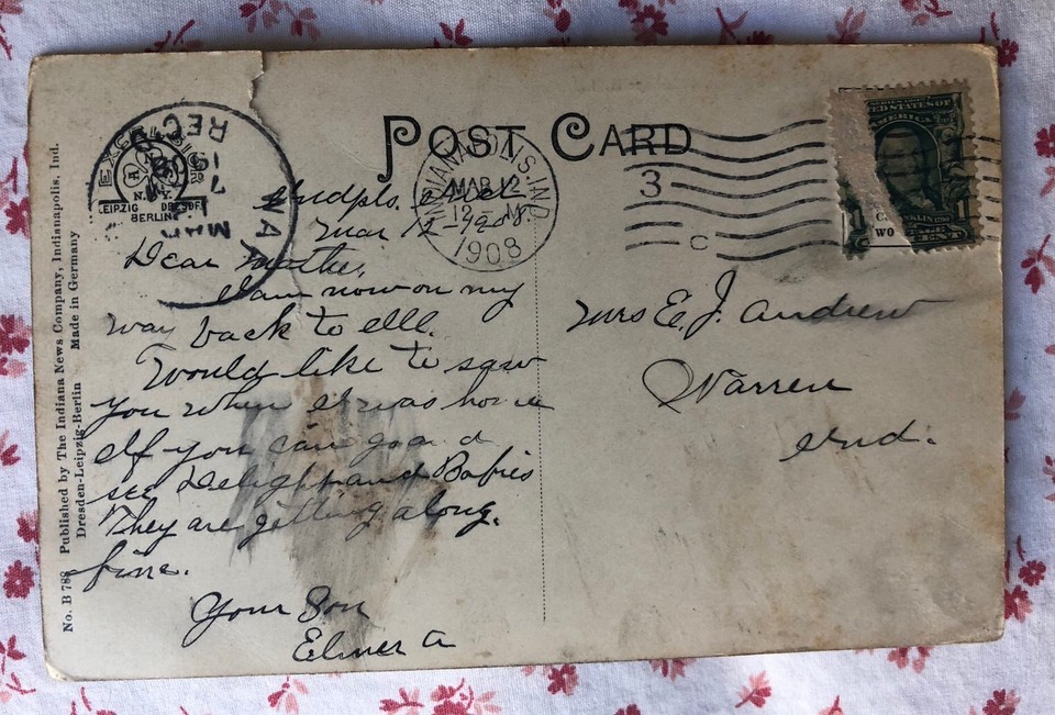 Vintage 1908 Postcard Victorian English Hotel & Opera House ...