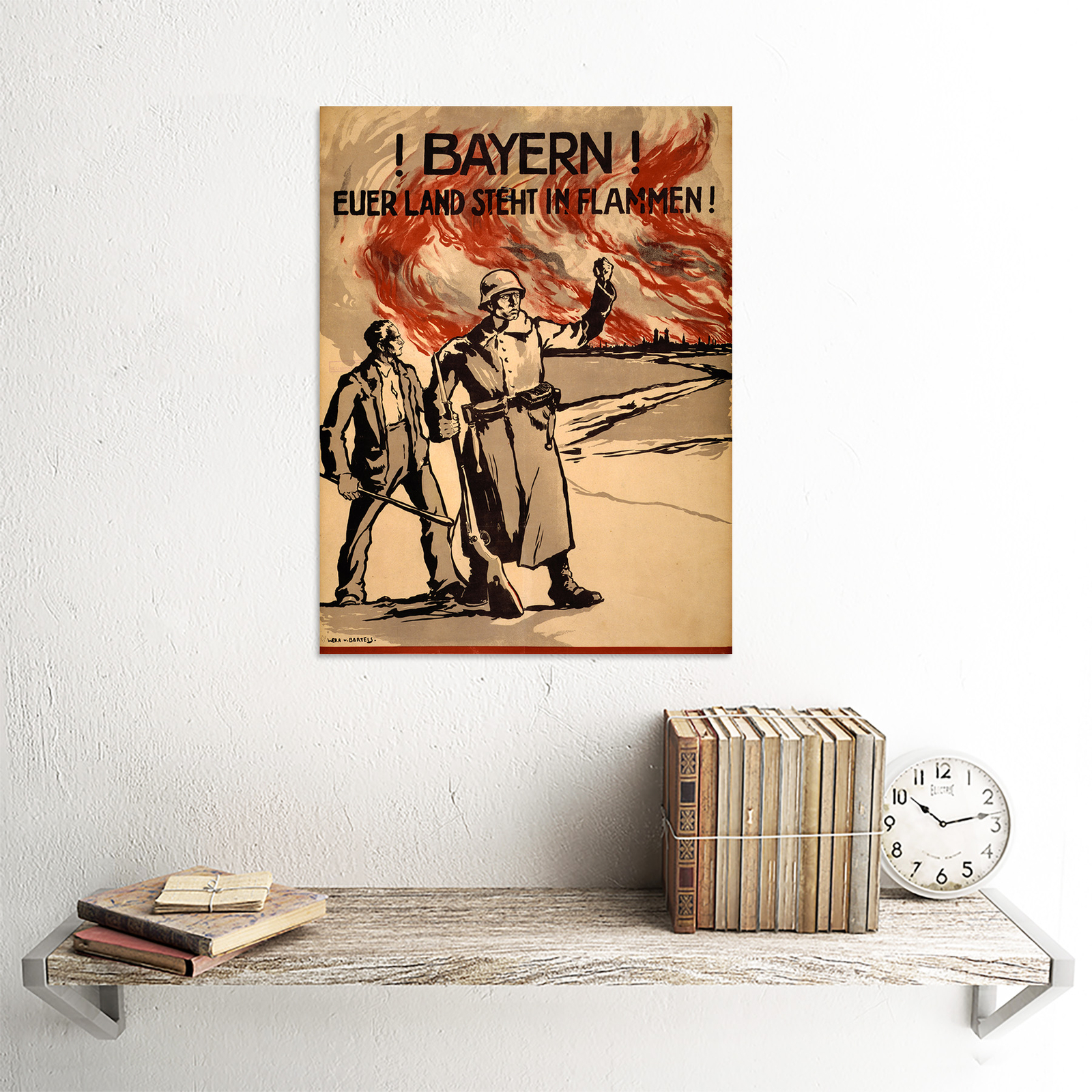 PROPAGANDA WAR WWI ANTI COMMUNIST BAVARIA LOCAL GOVERNMENT POSTER PRINT ...