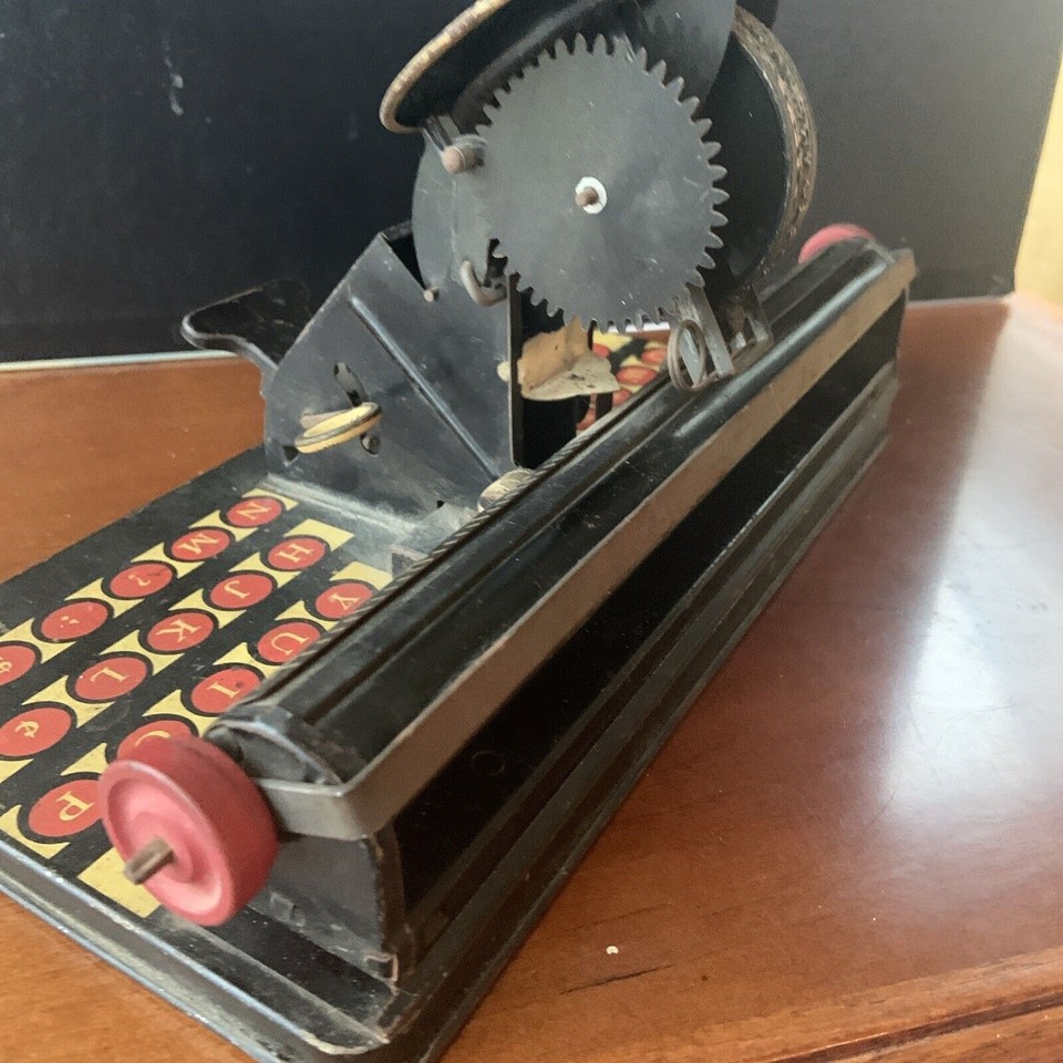 Vintage Marx De-Luxe Dial Tin Toy Typewriter 1930s Made in USA | eBay