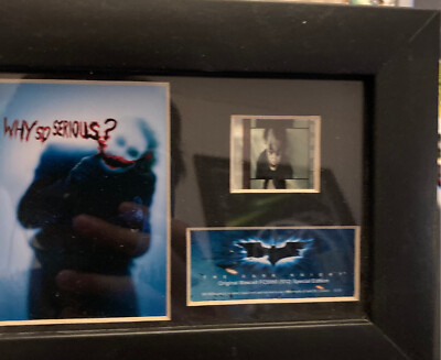 Batman Dark Knight Movie - Joker "Why So Serious" Minicell Film Cell ...