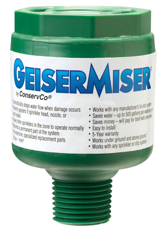Conservco Geiser Miser NMG 49 Automatic Sprinkler Shut off Valve 1 2 ...