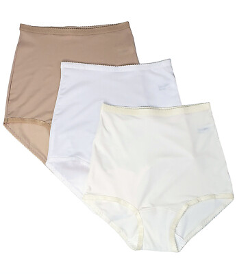 Shadowline Panty Women's Underwear Briefs Nylon Spandex Hi Waist Full ...