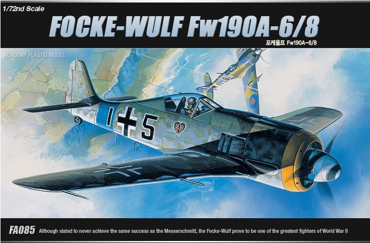 Academy 1/72 Focke-Wulf Fw190A-6/8Aca Airplanes Aircraft Plastic Model ...