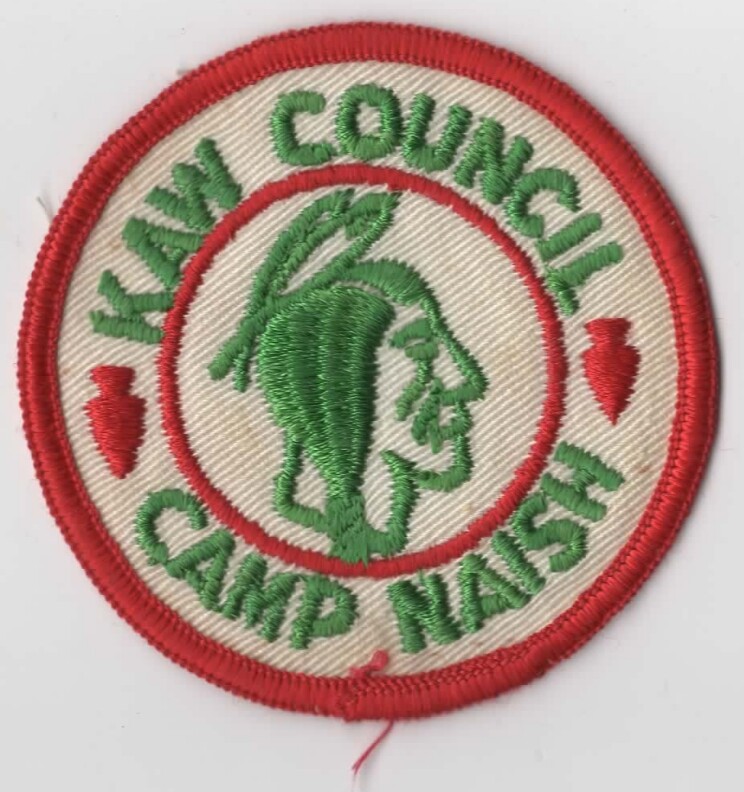 Camp Naish Kaw Council BSA Patch RED Bdr. (SEWN) [CA4217] | eBay