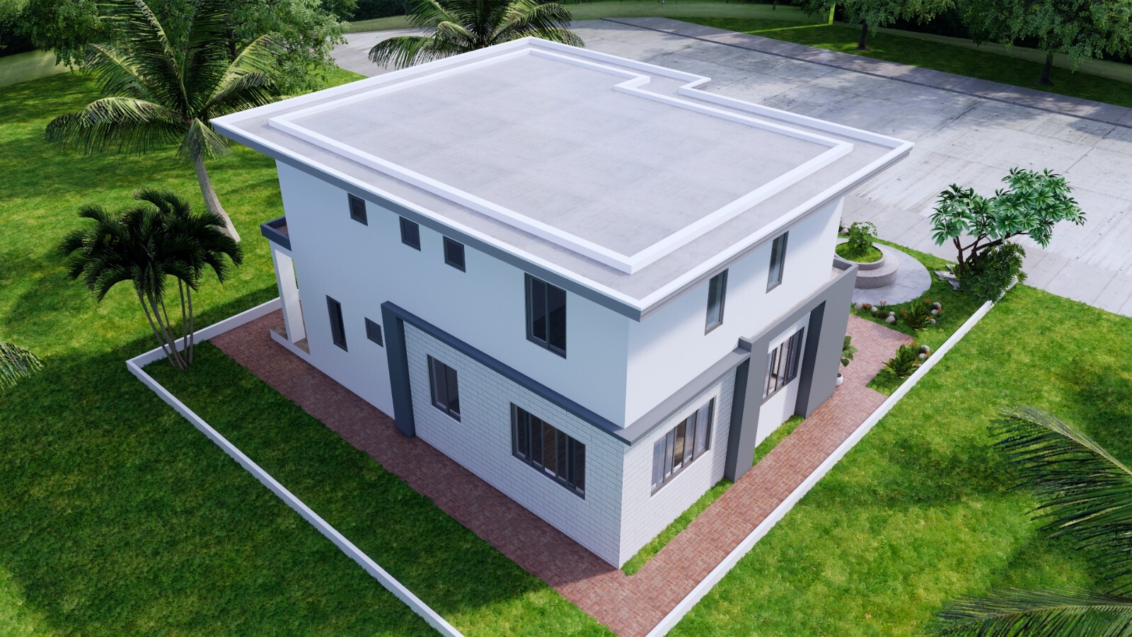 36x23 Feet House Plan 11x7 Meter 3 Bed 3 Baths Terrace Roof (A4 Hard ...