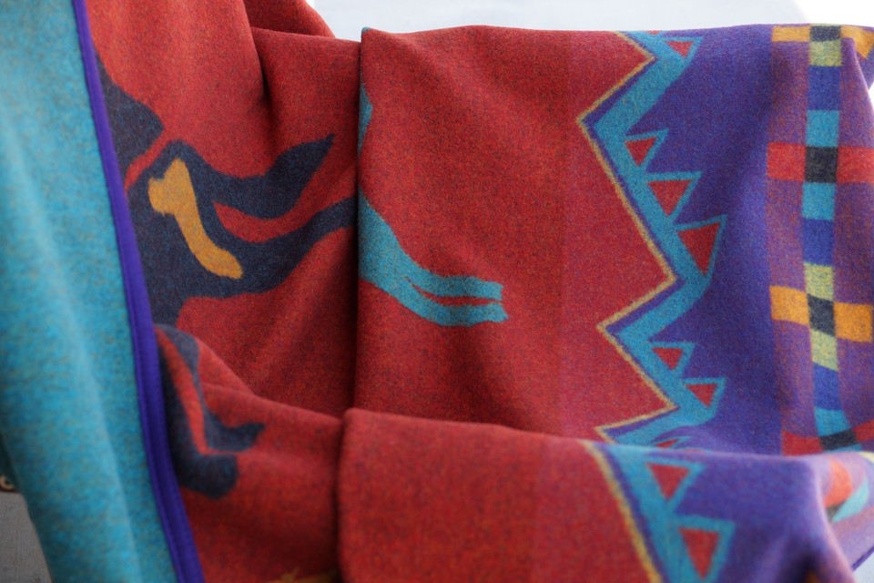 Pendleton Beaver State Celebrate The Horse Blanket Wool Turquoise 81 ...