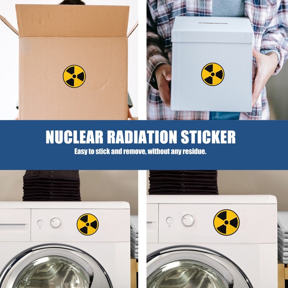Car Decals Radiation Warning Sticker Decorative Stickers Metal | eBay UK