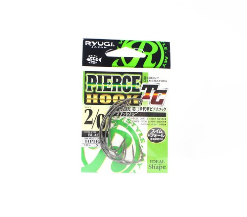 Ryugi HPH061 Pierce TC Hook Wide Gap Screw Keeper Size 2/0 (3349 ...