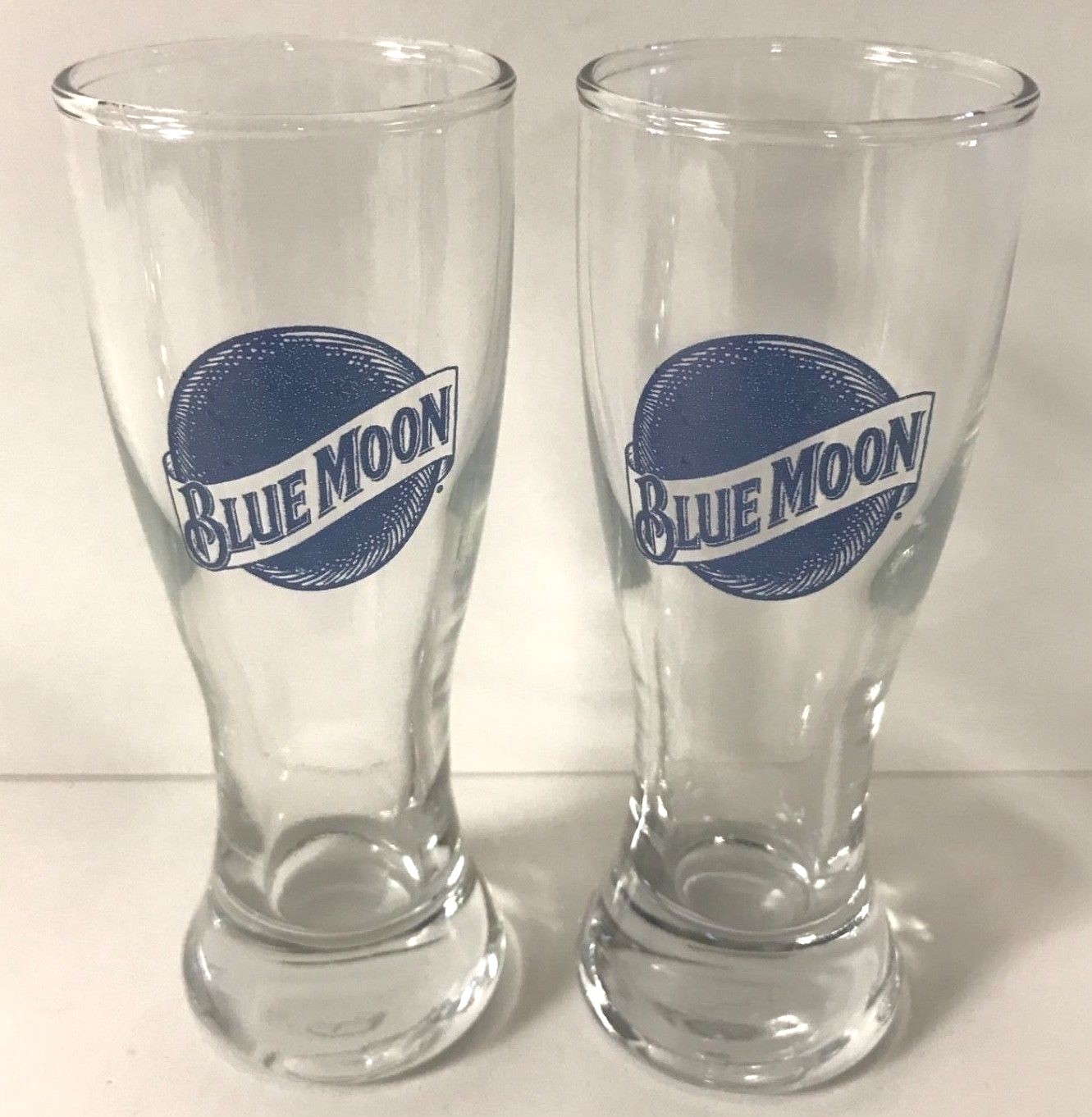Blue Moon Mini Pilsner Shooter Glass 2.5 oz ~ Set of Two (2) Glasses ...