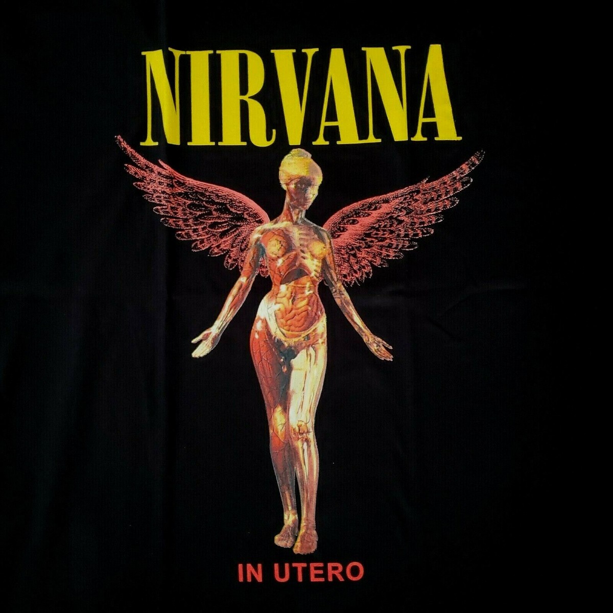 Maglietta Nirvana In Utero Rosso Nirvana In Utero Achtergrond FW129] A ...