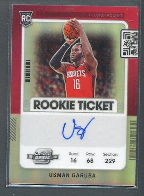 Usman Garuba Variations Auto 2021-22 Panini Contenders Optic #136 Prizm ...