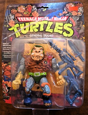 1989 Playmates TMNT Teenage Mutant Ninja Turtles General Tragg 20 Back ...