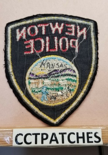 VINTAGE NEWTON, KANSAS POLICE FELT SHOULDER PATCH KS | eBay