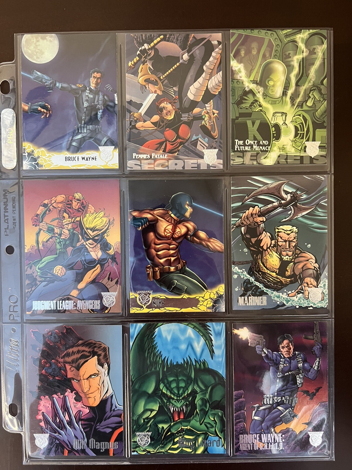 9 1996 AMALGAM Card Lot - Bruce Wayne, Nuke, Mariner +++ 3S6 | eBay