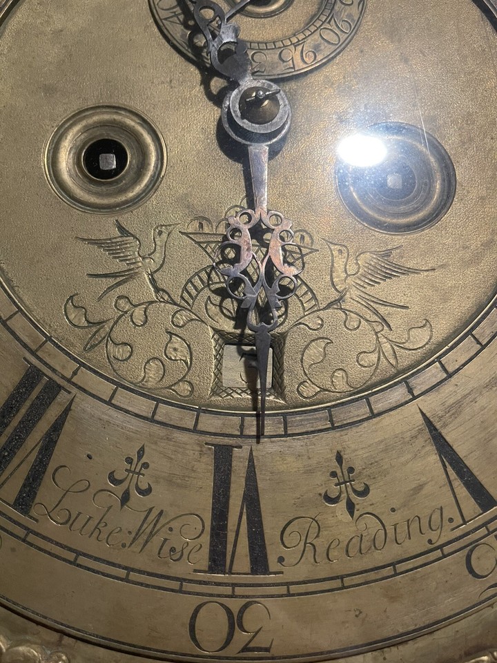 antique longcase grandfather clock Luke Wise Reading , 1700 Century ...