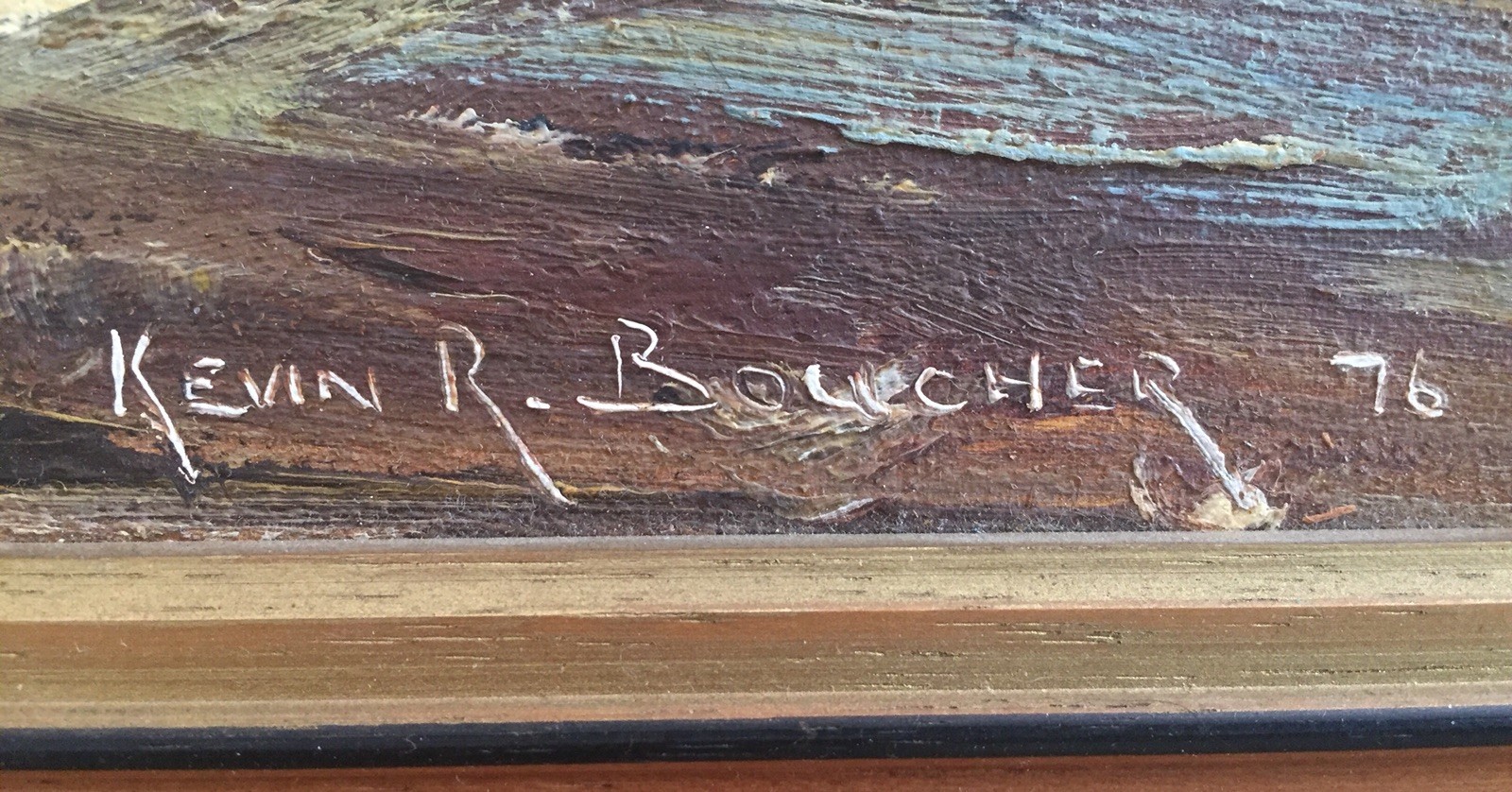 Kevin Boucher. Original Oil Painting. A listed Australian artist ...