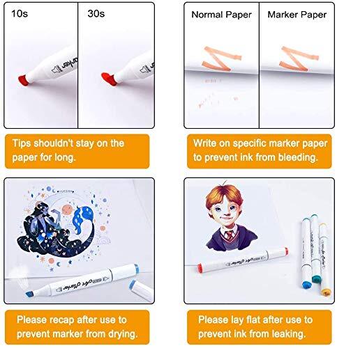 121 Colors Dual Tip Art Markers,120 Colors plus 1 Blender Permanent ...