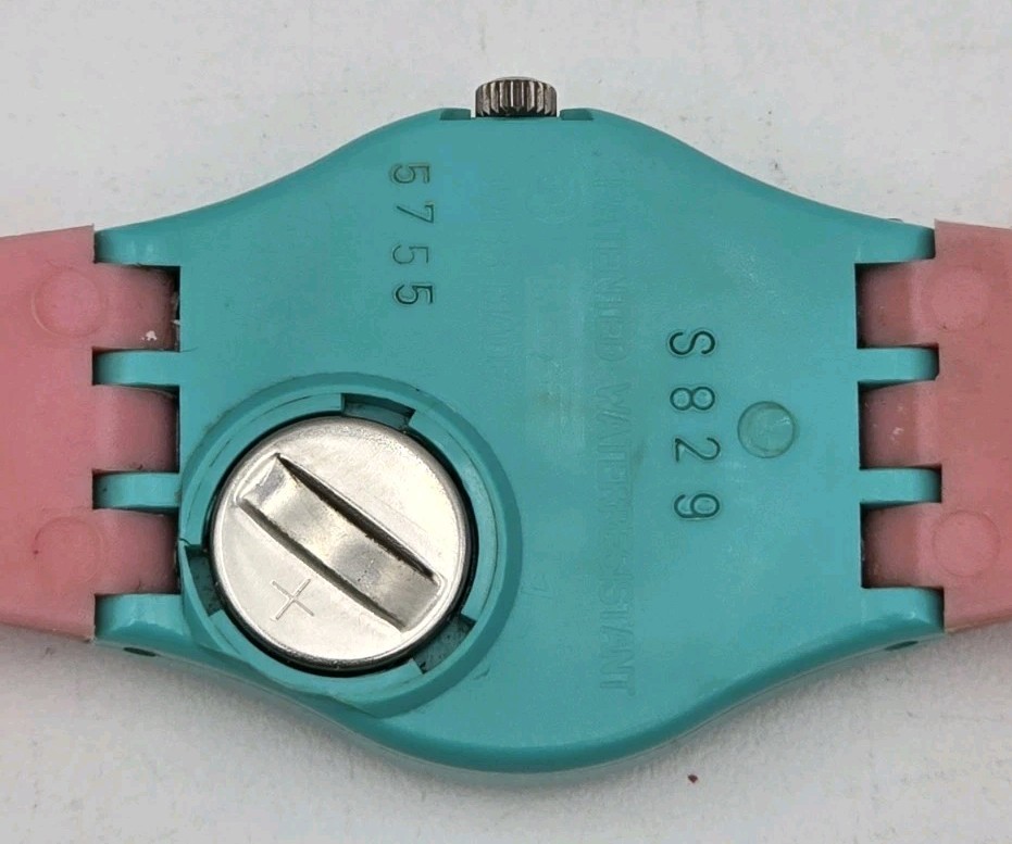 Swatch Watch Ladies Swatch Guard Too PINK LOLLY LL104 Vintage 1988 ...