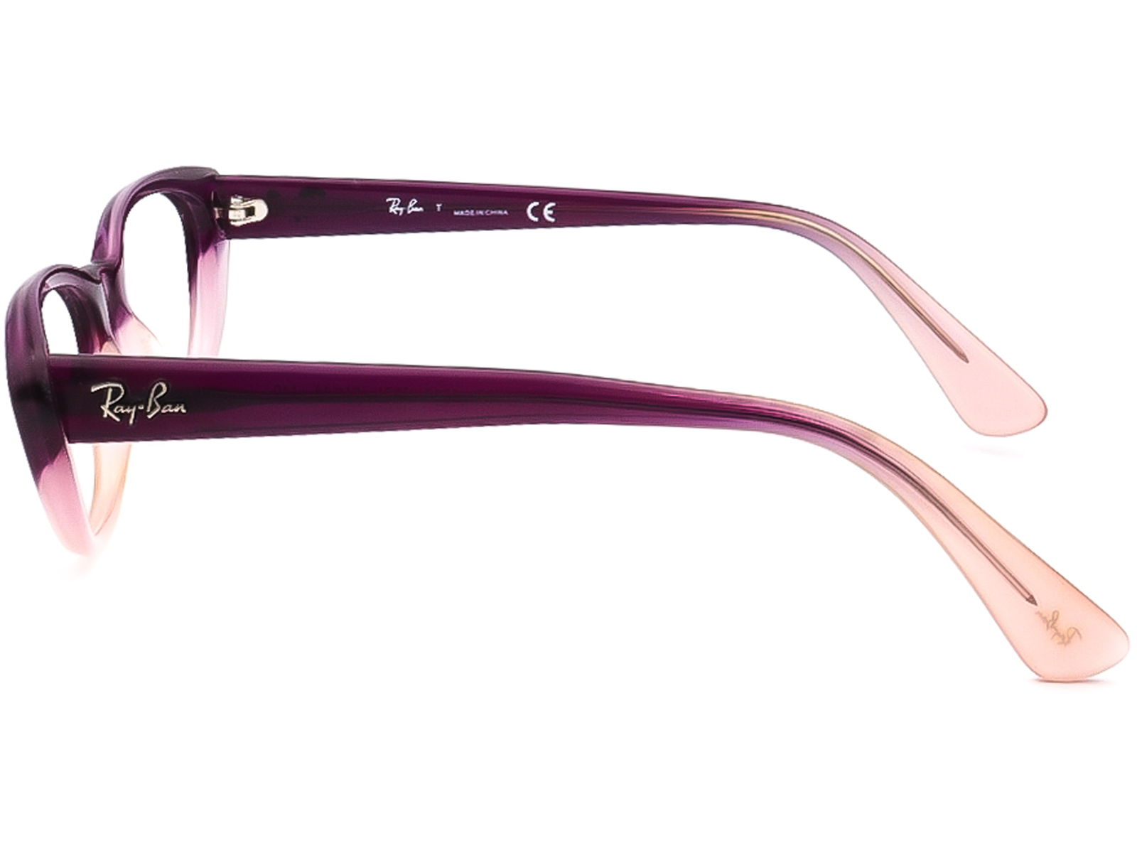Ray Ban Eyeglasses RB 5242 5071 Violet Gradient Horn Rim Frame 51[]18 ...