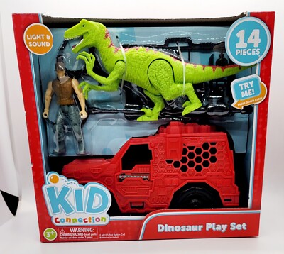 NEW Kid Connection Dinosaur 14pc Pretend Play Set with Flashing Lights ...