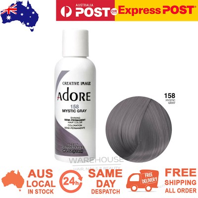 Adore Semi Permanent Hair Color Colouring Cream 158 Mystic Gray 118ml ...