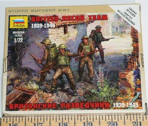 Zvezda highly detailed British Soldiers 1/72 scale Model Kit ships from ...