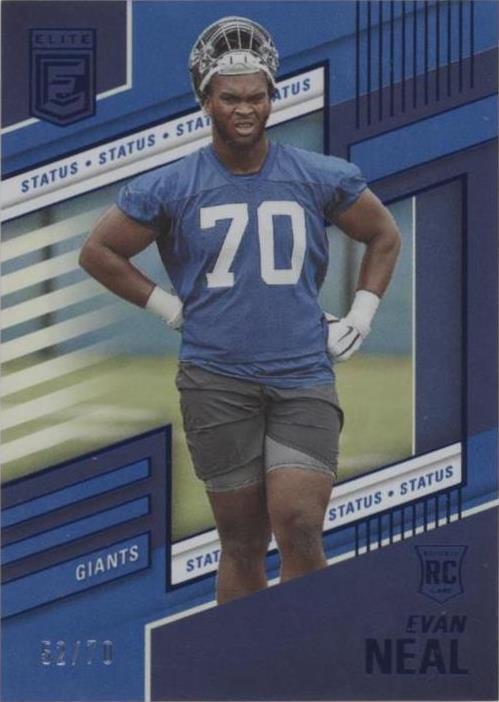 2022 Panini Donruss Elite - Rookies Evan Neal #133 Status /70 (RC) for ...