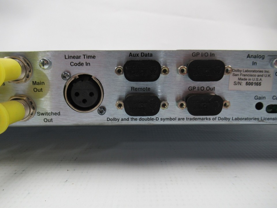 Dolby DP567 Two-Channel Digital Audio Encoder 24 bits 110 dB 1 kHz Test ...